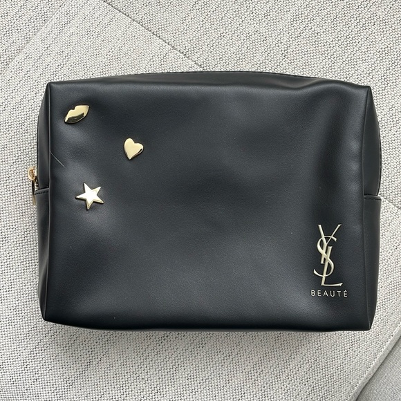 Yves Saint Laurent | Bags | Ysl Beaute Black Cosmetic Case | Poshmark